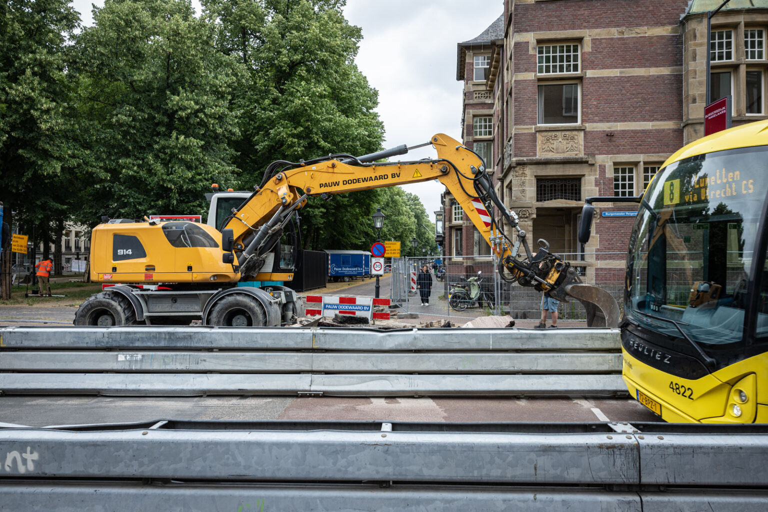 De herinrichting van de Maliebaan in Utrecht is begonnen